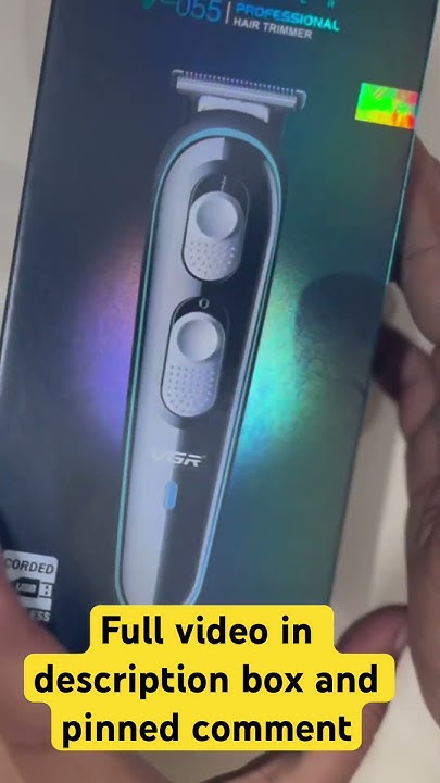 Best trimmer for men || VGR-V-055 trimmer unboxing and review #ytshorts #tech #shorts #trimmer ...