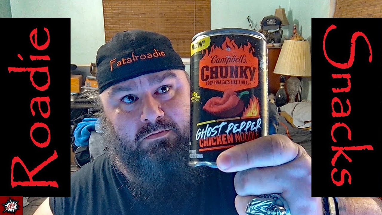 Roadie Snacks: Campbell's Chunky Ghost Pepper Chicken Noodle Soup - YouTube