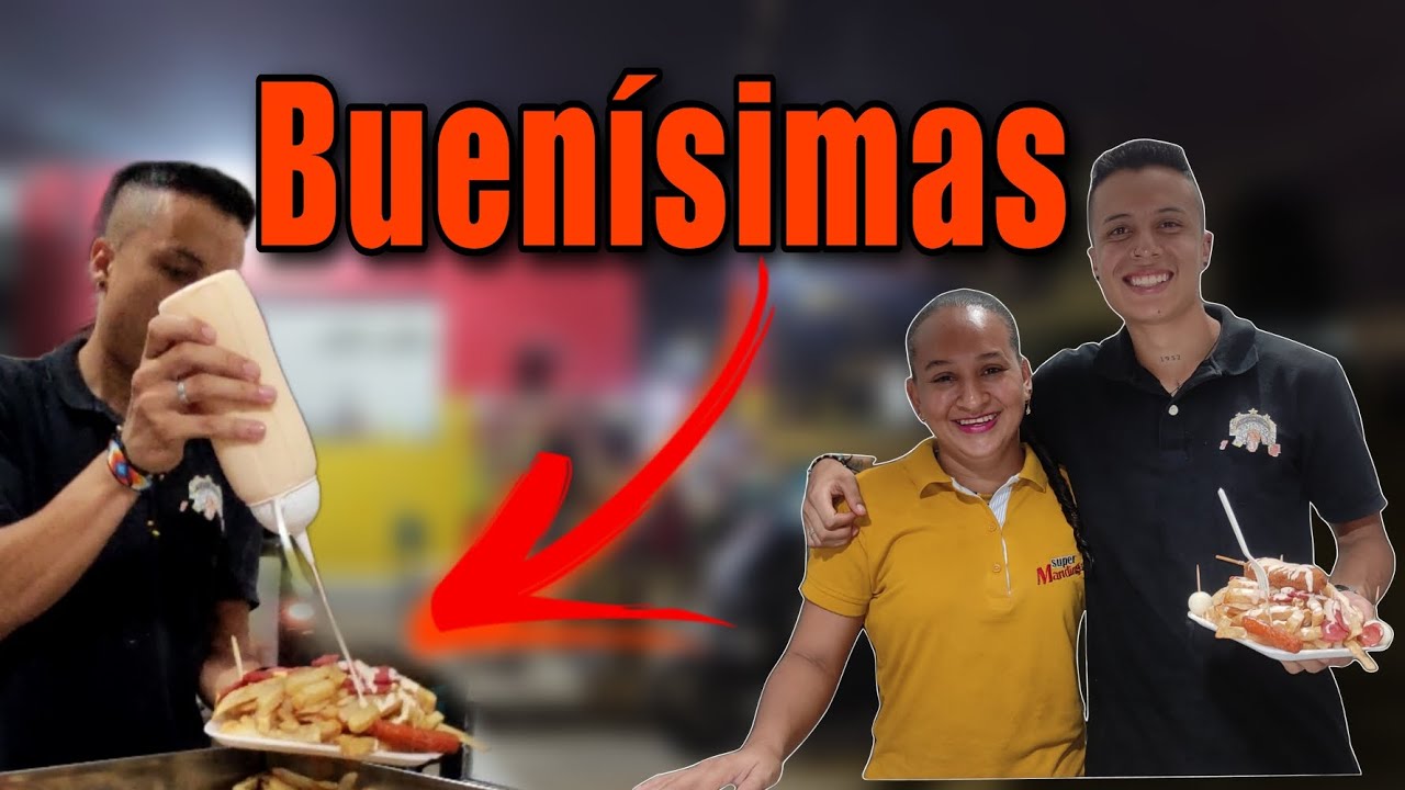 PROBAMOS LAS SALCHIPAPAS DE SUPER MANDINGA, la salsa es de lo mejor ...