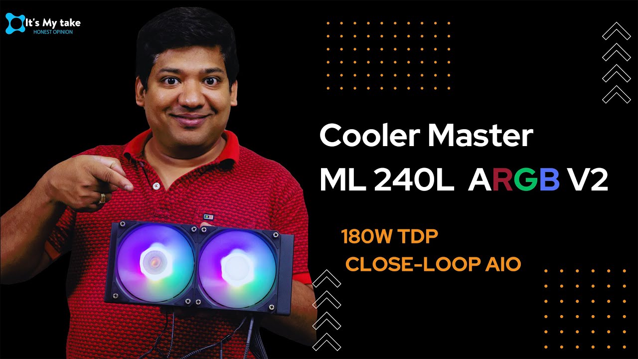 Cooler Master ML240 ARGB V2 CPU cooler | Unboxing and Testing | RGB ...