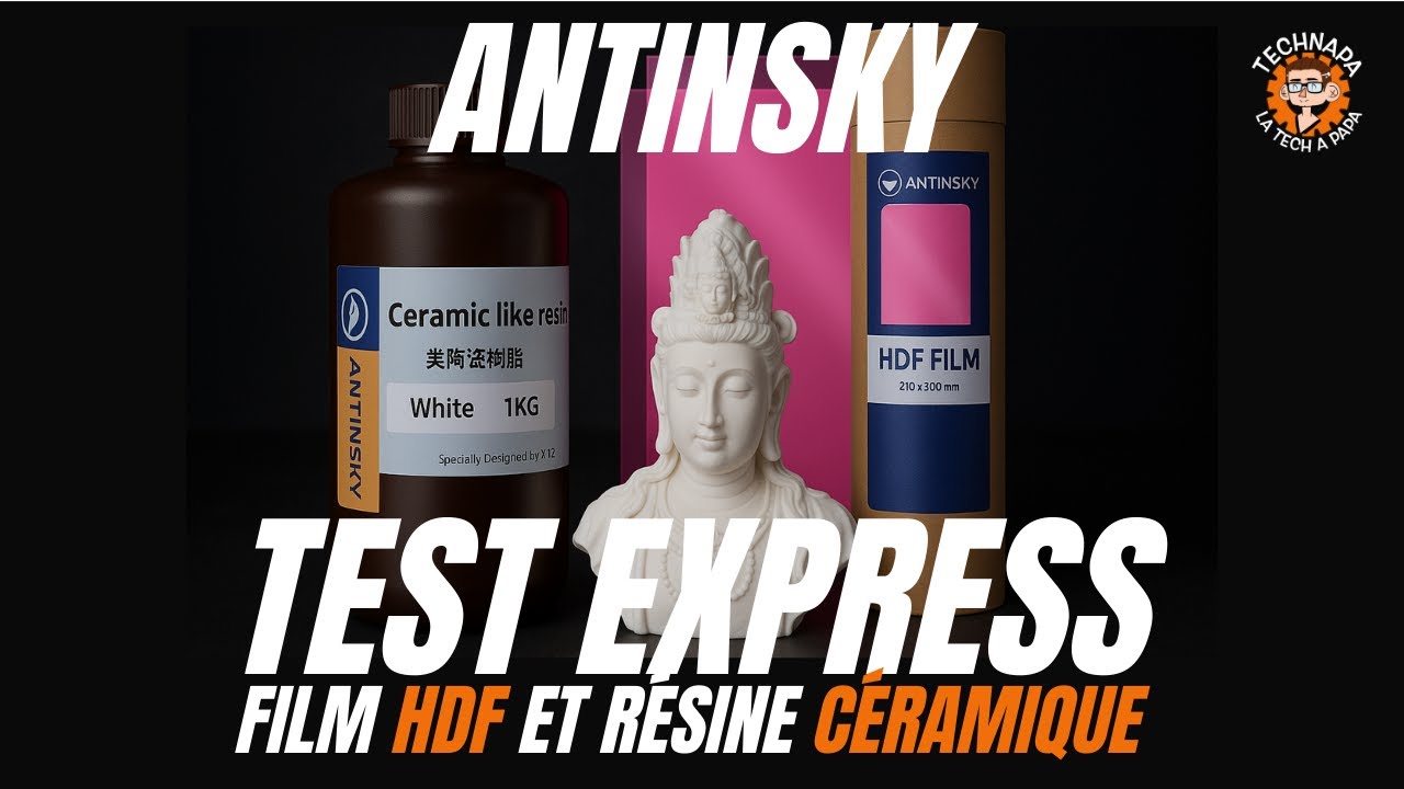 Test express du film HDF et de la résine céramique de chez Antinsky ...