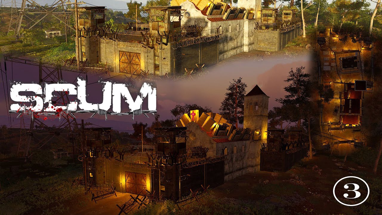 SCUM - Base in the Church - Speed Build - YouTube