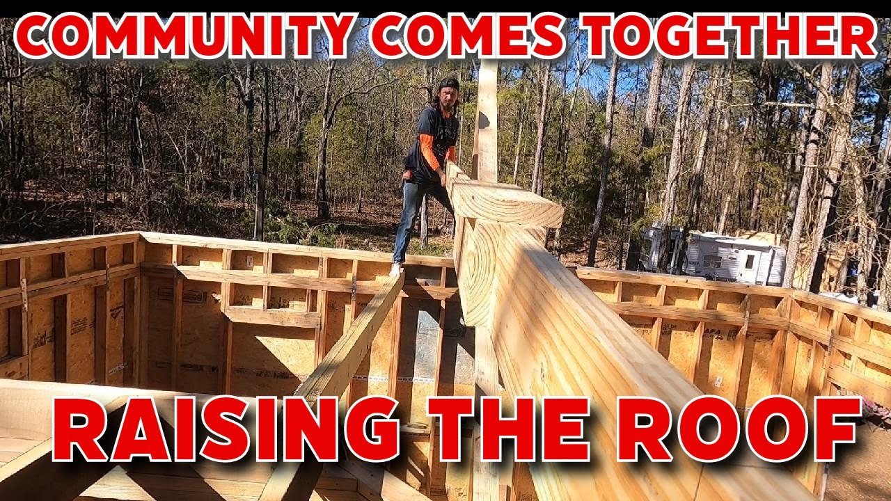 INCREDIBLE CABIN Roof Build Day 1 The House that Mama V Built, tiny ...