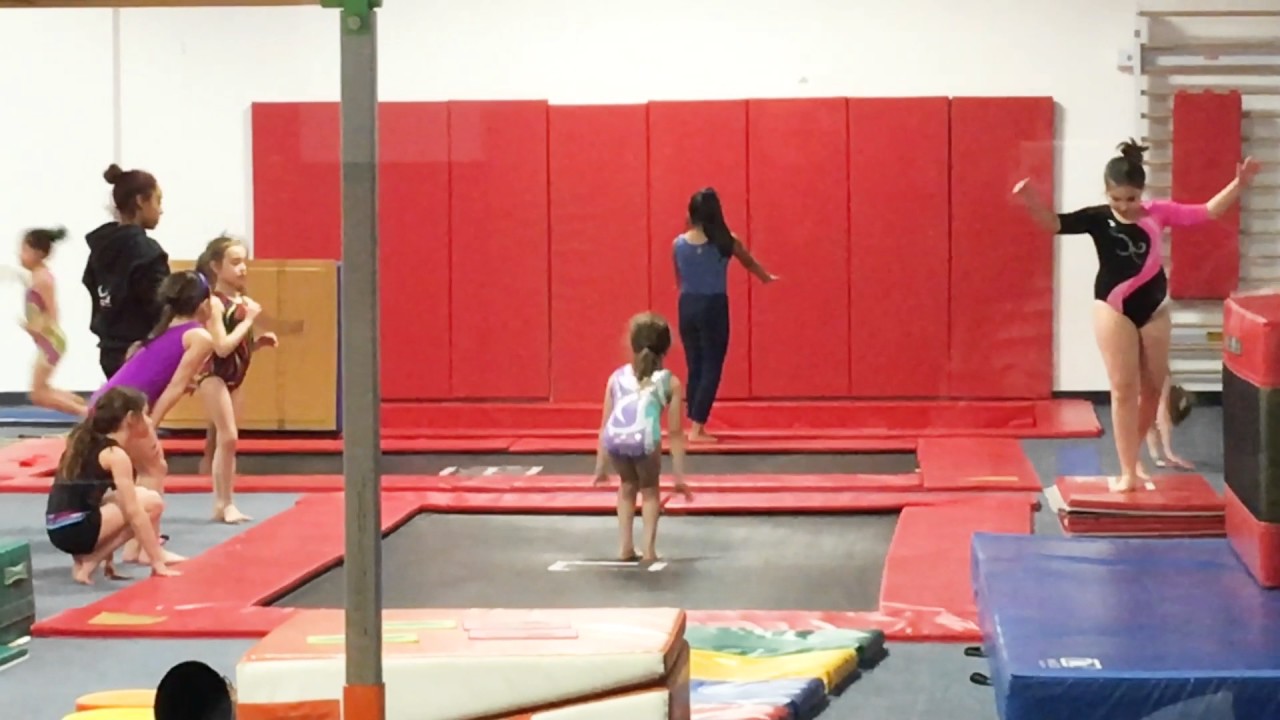 TWINS IN THE GYM - GYMNASTICS WITH ANNIE & ALLIE! - YouTube