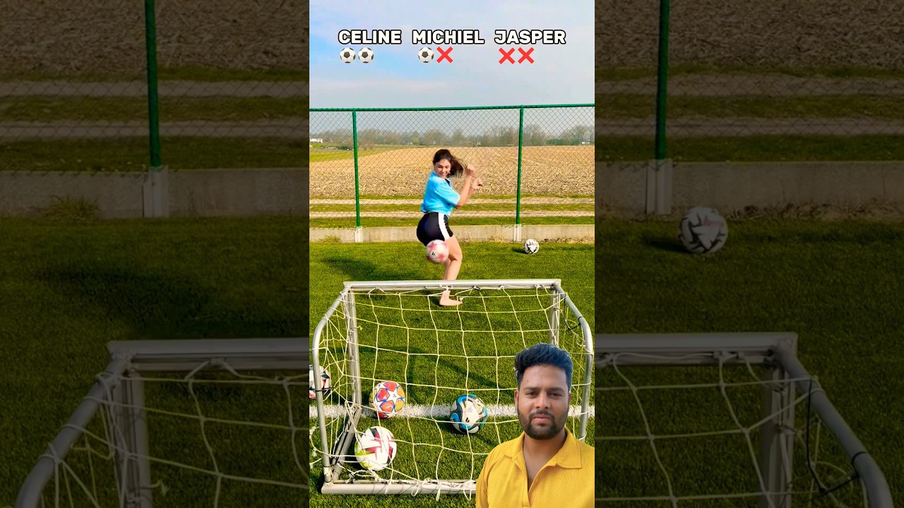 Back Touch Challenge 🙈#shorts #football #skills #penalty #goalkeeper # ...