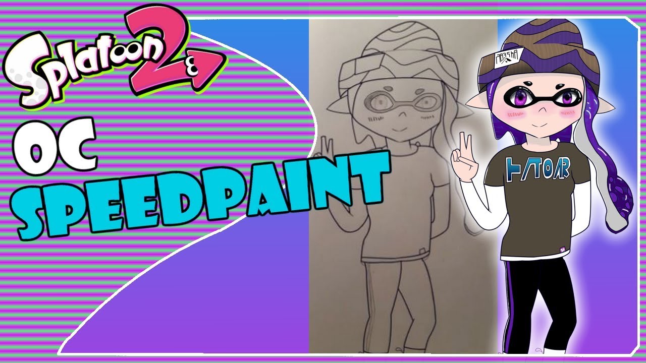 Splatoon - Inkling OC SpeedPaint - YouTube