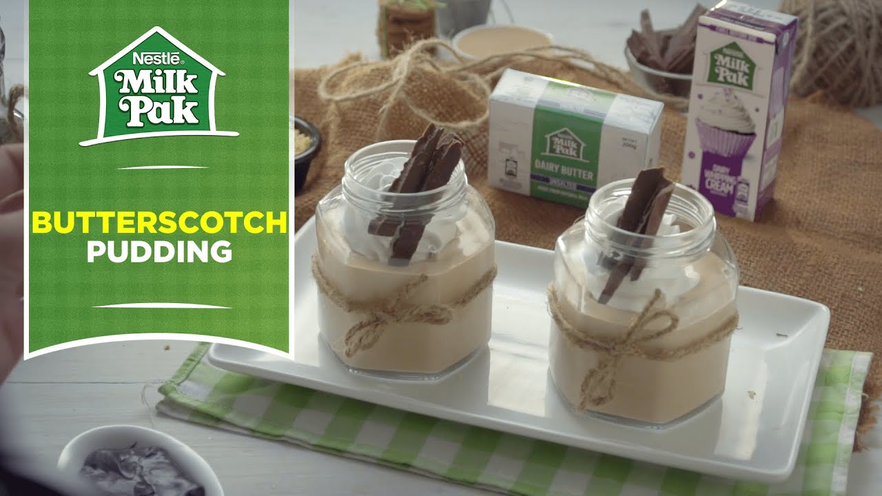 BUTTERSCOTCH PUDDING with NESTLÉ Milkpak Cream - YouTube