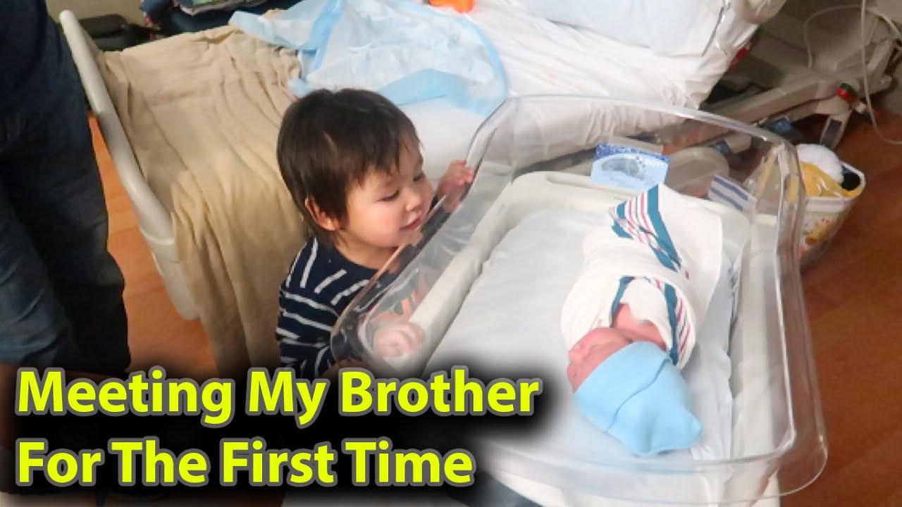 My Toddler Meeting His New Born Baby Brother For The First Time! - YouTube