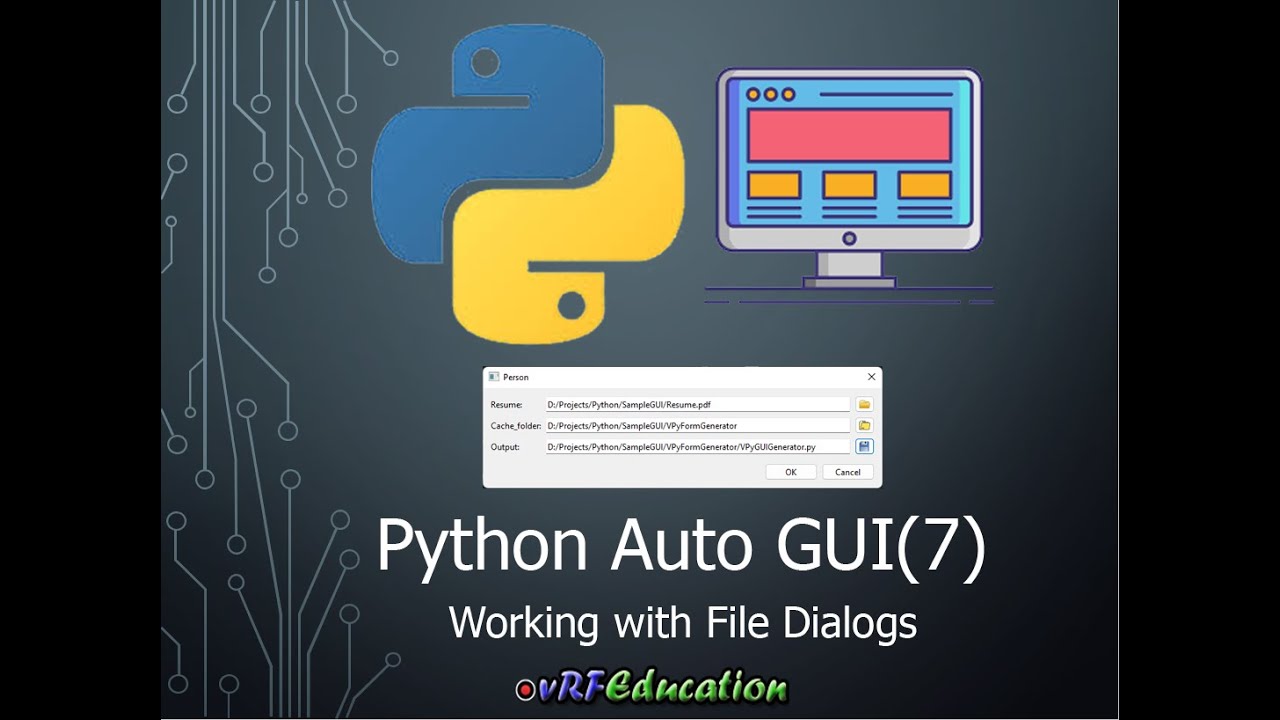 آموزش Python - ایجاد خودکار GUI در پایتون (جلسه هفتم) - YouTube