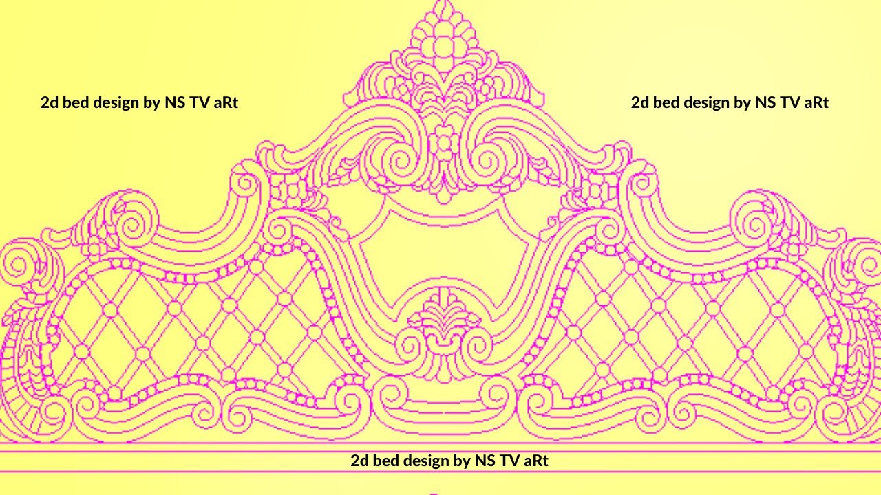 2d bed design By ns tv - YouTube