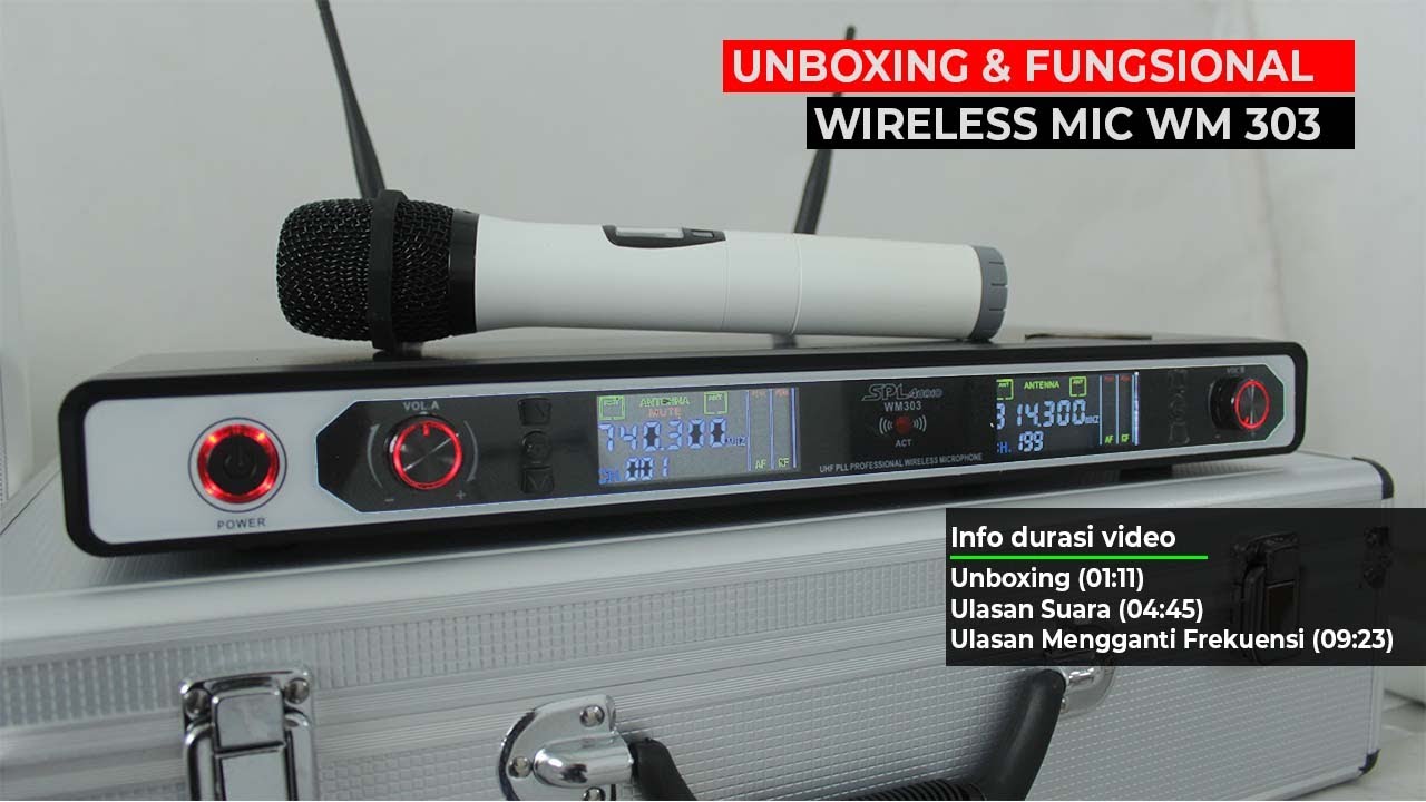 Review Mic Wireless SPL Audio WM303 - YouTube