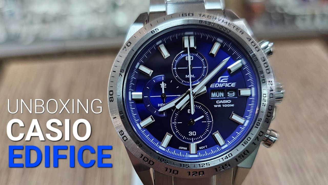 UNBOXING CASIO EDIFICE EFR-574D-2AVUEF - YouTube