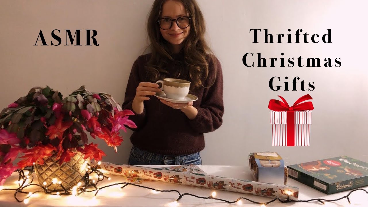 ASMR Thrifting for Christmas Gifts 🎁 Present Ideas 🎁 Papper Sounds ...