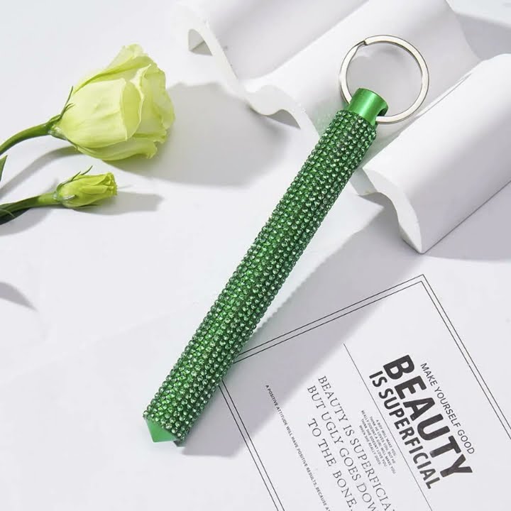 The Sparkling Rhinestone Kubaton Stick for Self-defense - YouTube