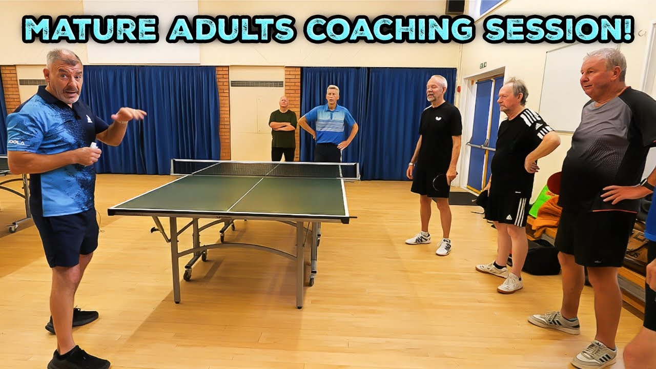 Mature Adults Table Tennis Coaching Sessions! - YouTube