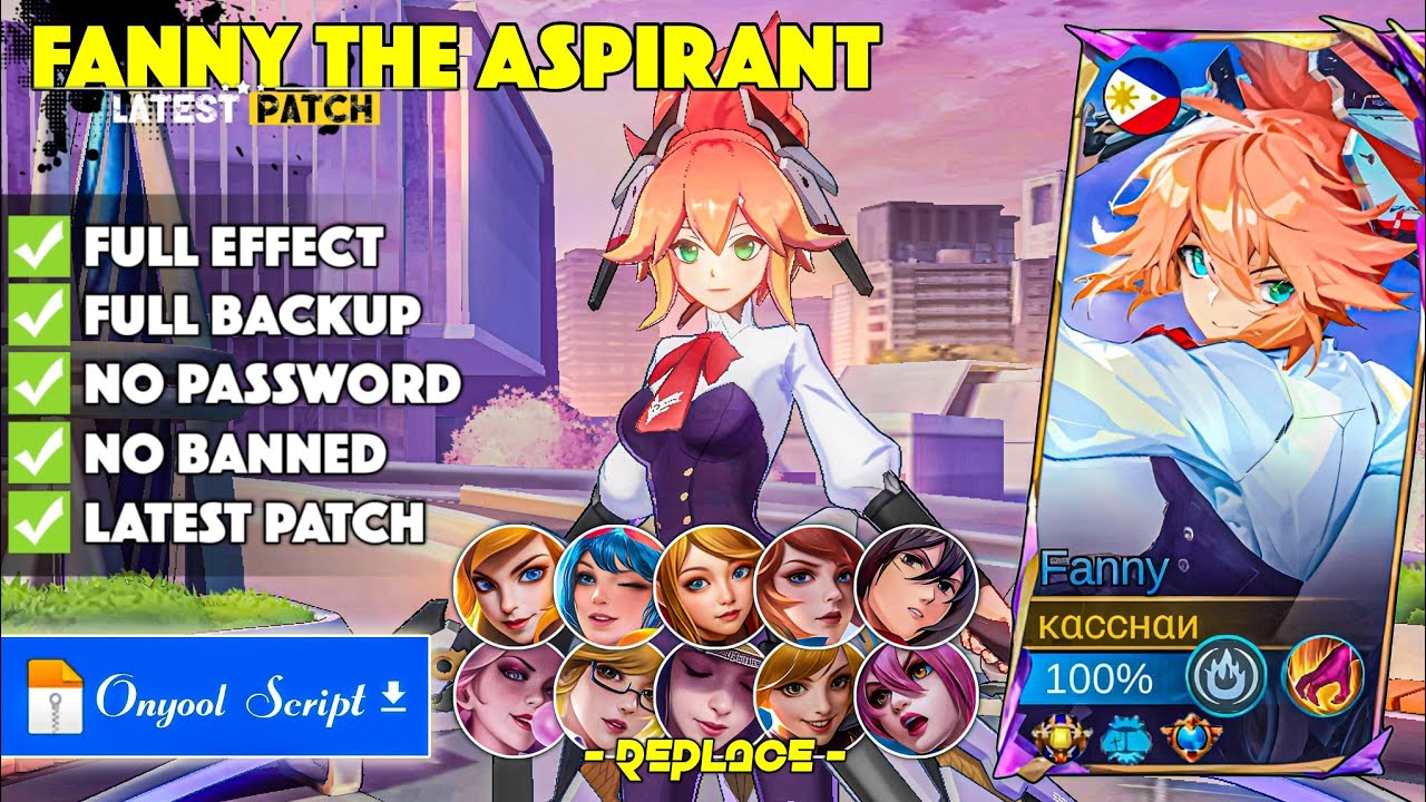 Fanny The Aspirants Skin Script | Blade of Kibou | No Password - Full ...