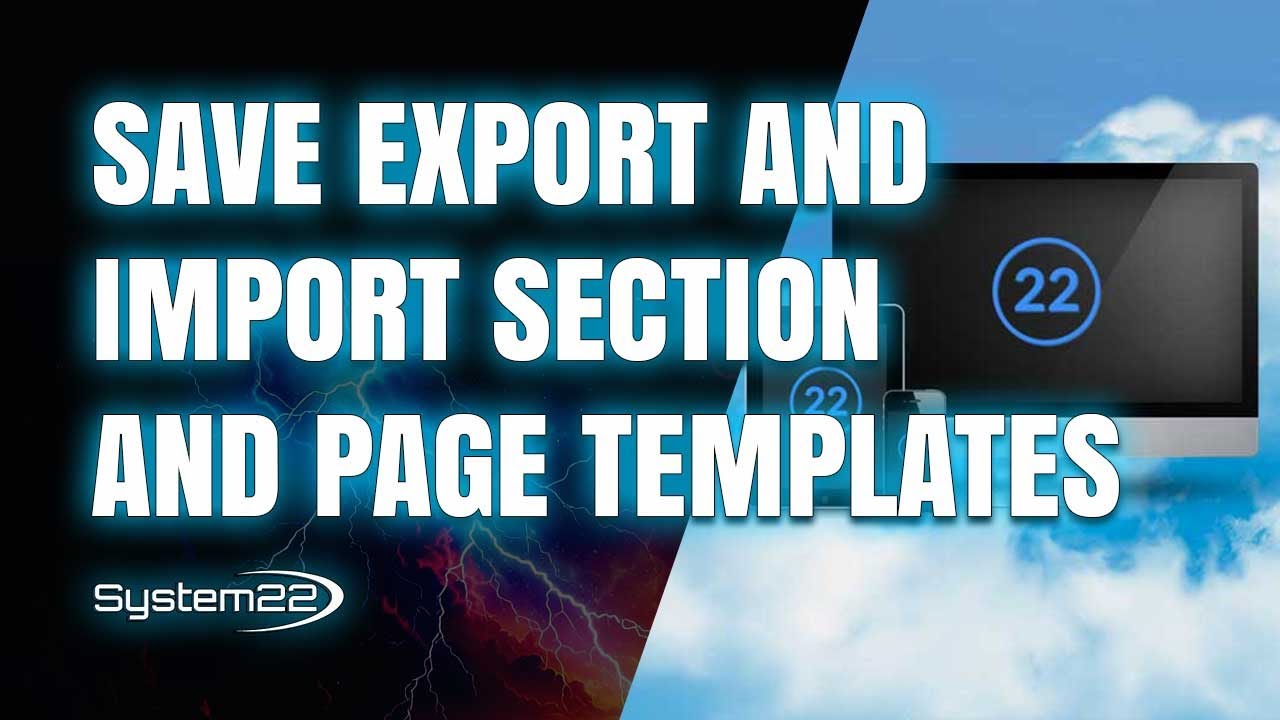 Elementor How to Save Export And Import Section And Page Templates ...