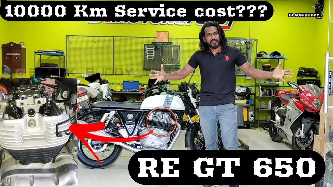 3 Liters Engine oil 😵 / RE GT 650 Service cost 🤐 - YouTube