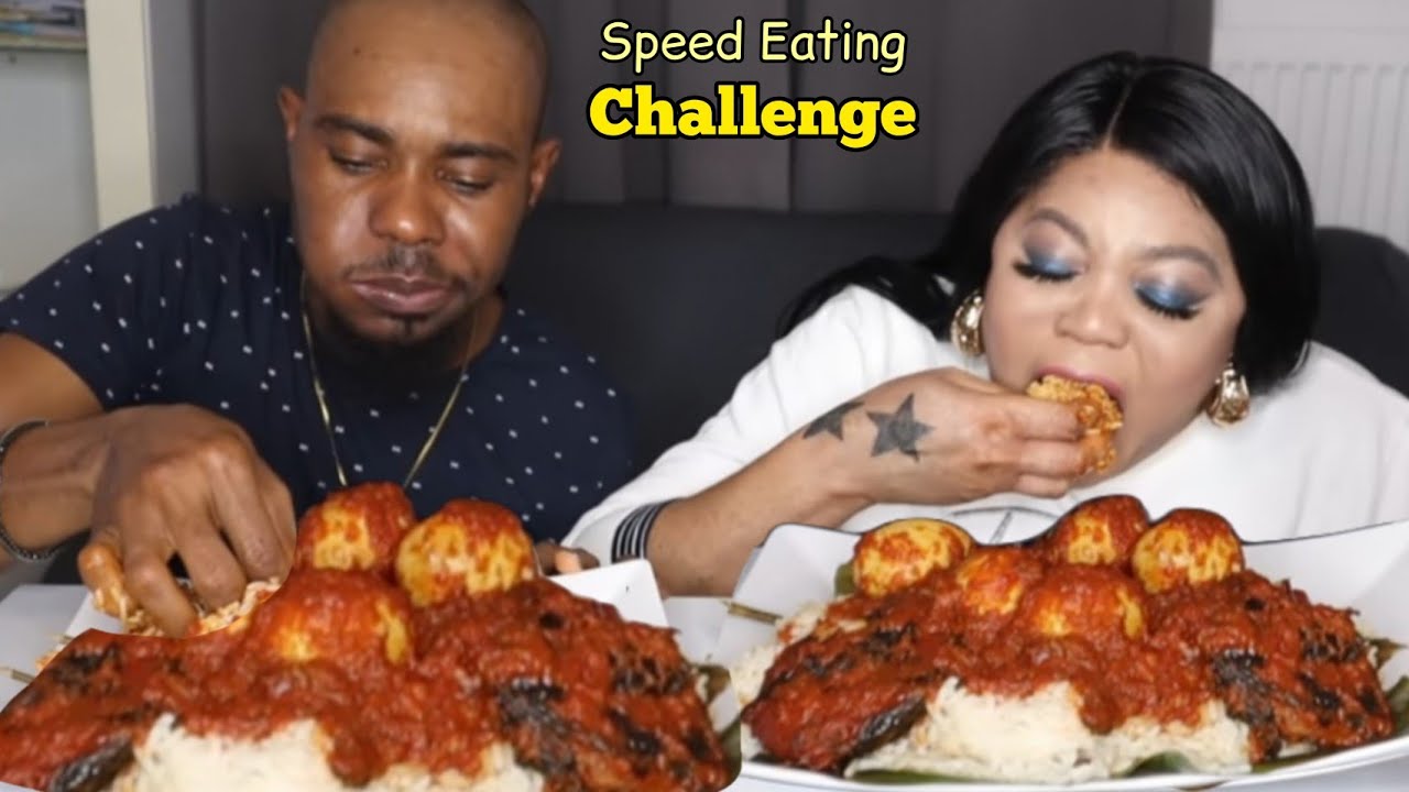 Speed eating challenge l African food - YouTube