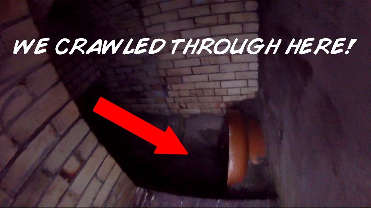 CRAWLING THROUGH AN OLD SEWAGE PIPE! - YouTube