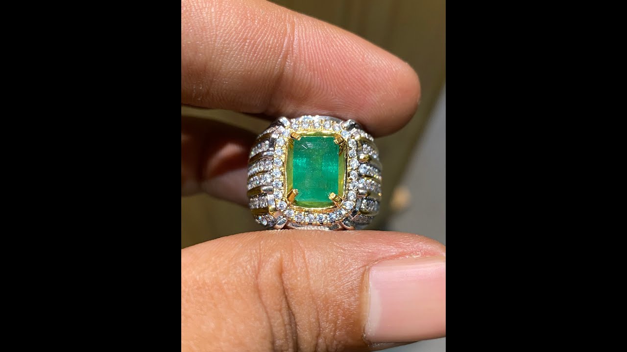 Natural 2.47ct emerald beryl zambia minor hq - YouTube