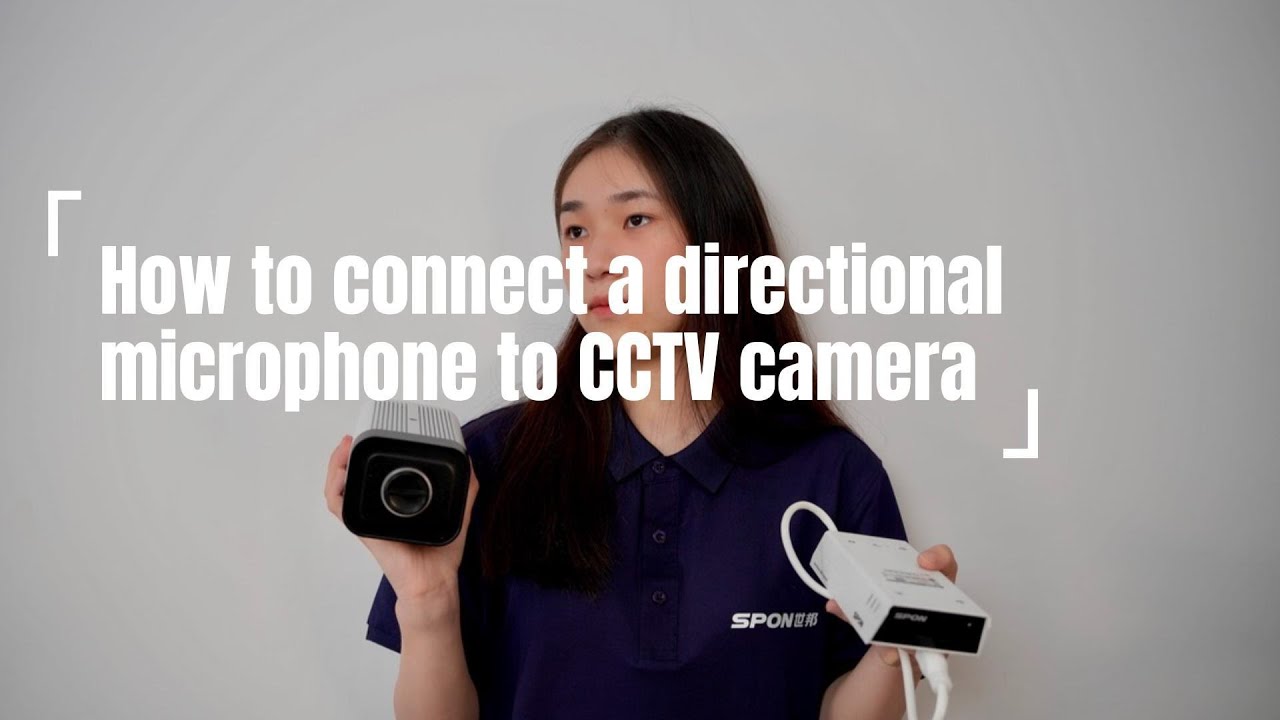 [Guide] How to connect a directional microphone to CCTV Camera - YouTube
