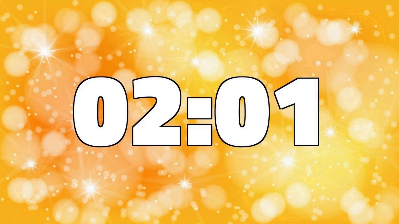 2 MINUTES AND 1 SECOND TIMER [121 seconds - Yellow Shiny] - YouTube