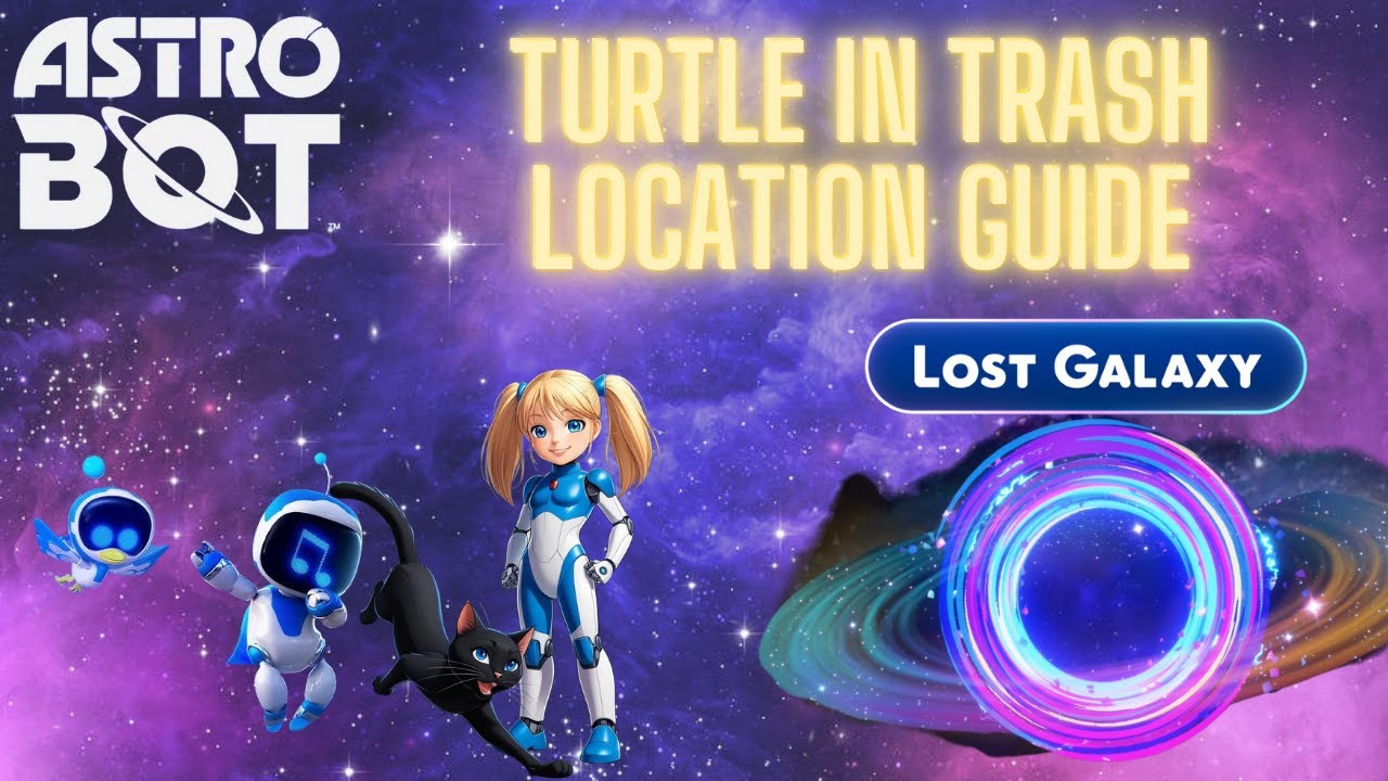How to Find the Lost Galaxy Turtles in Trash Level | Astro Bot Rescue Mission Guide PS5 - YouTube