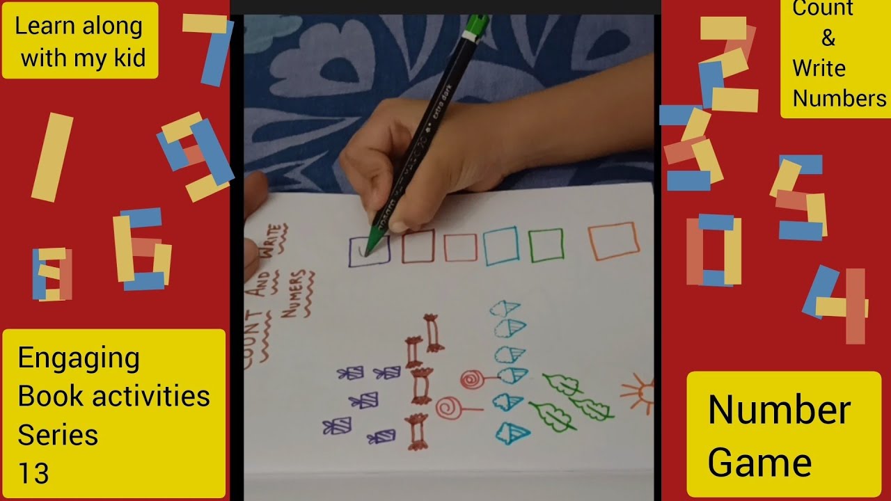 Count & write numbers | Number game | Engaging book activities | learn ...