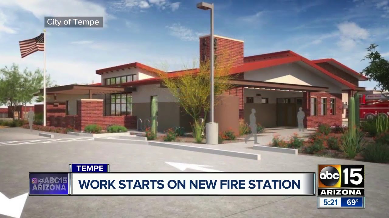Tempe fire station building underway - YouTube