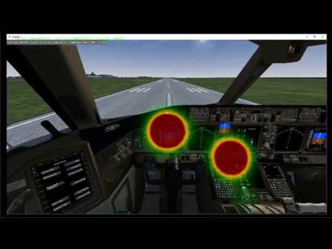 Flight Simulation with a Heat Map Overlay | Eye Tracking - YouTube