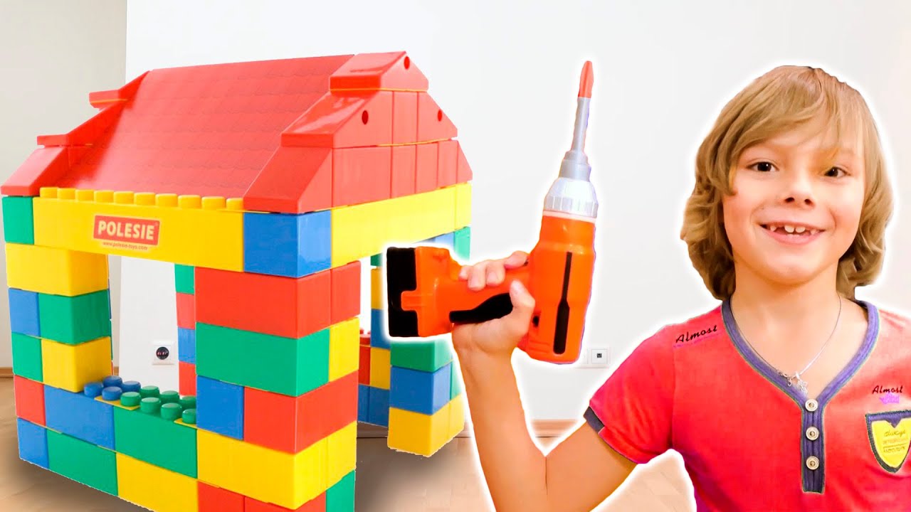 Tim and Michael Build a New Playhouse w Mom - YouTube