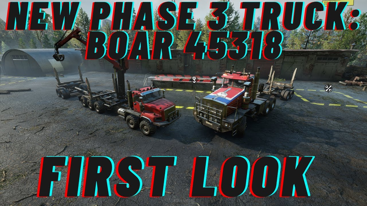 SnowRunner | NEW PHASE 3 TRUCK: BOAR 45318 IS OP! NEW ULTIMATE LOGGING ...