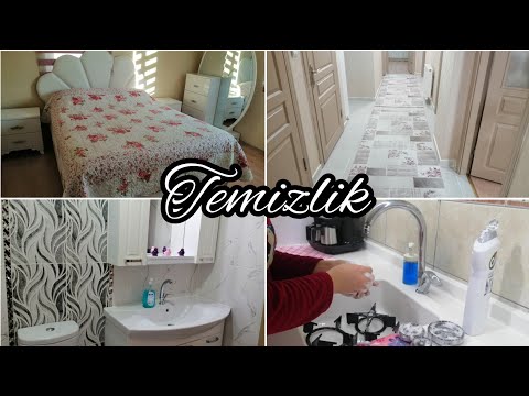 EVİMİ DİP KÖŞE TEMİZLEDİM💕YATAK ODASI | BANYO👌 TEMİZLİK GİBİSİ YOK 🥰 TEMİZLİK VLOG