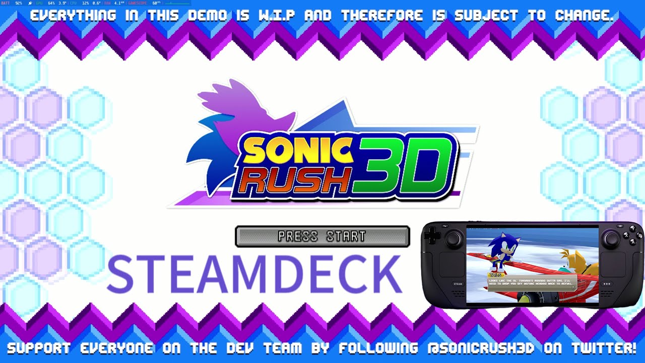 Sonic Rush 3D On Steam Deck! - YouTube