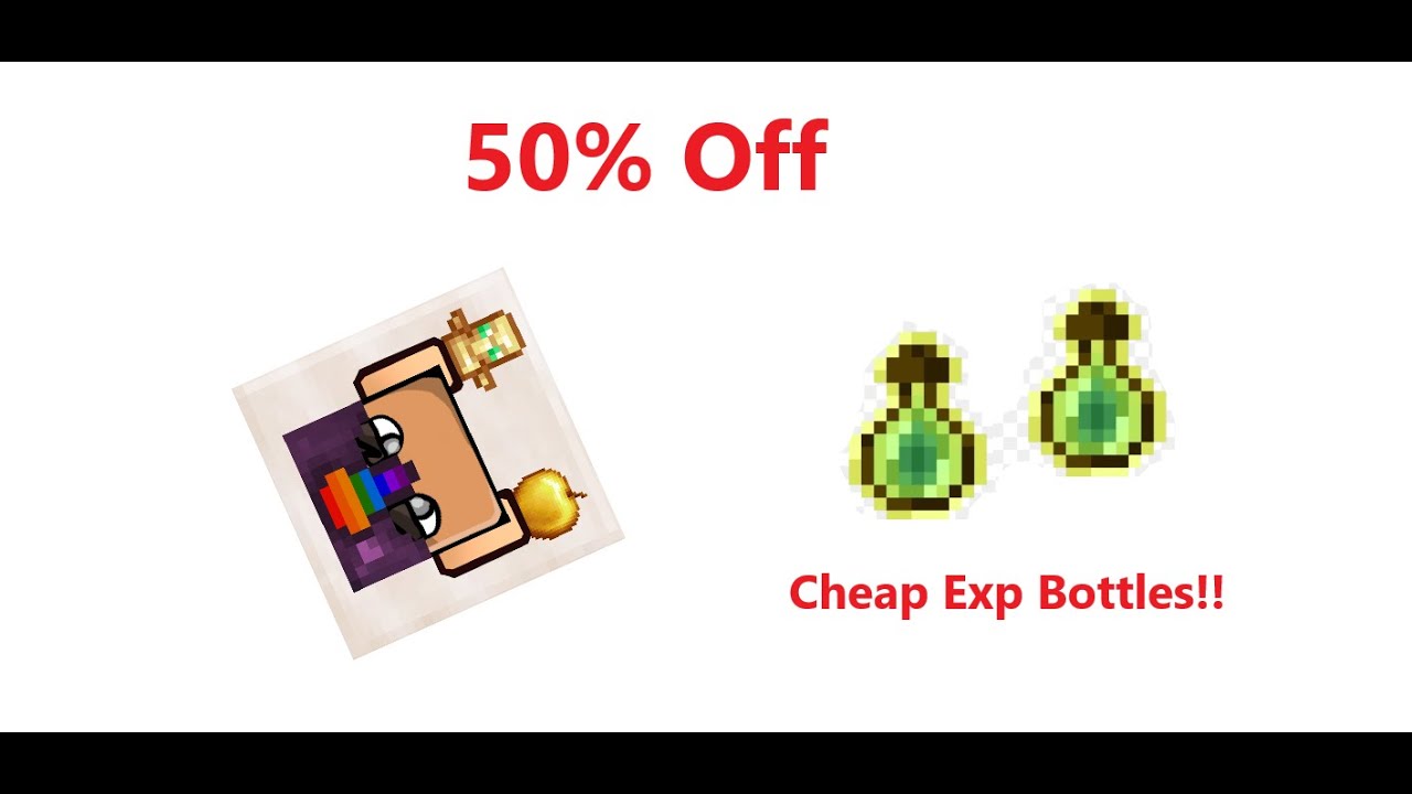 50% Off on Exp Bottles at my TOP Shop and Exp Shop on Mc.io (Minecraft ...