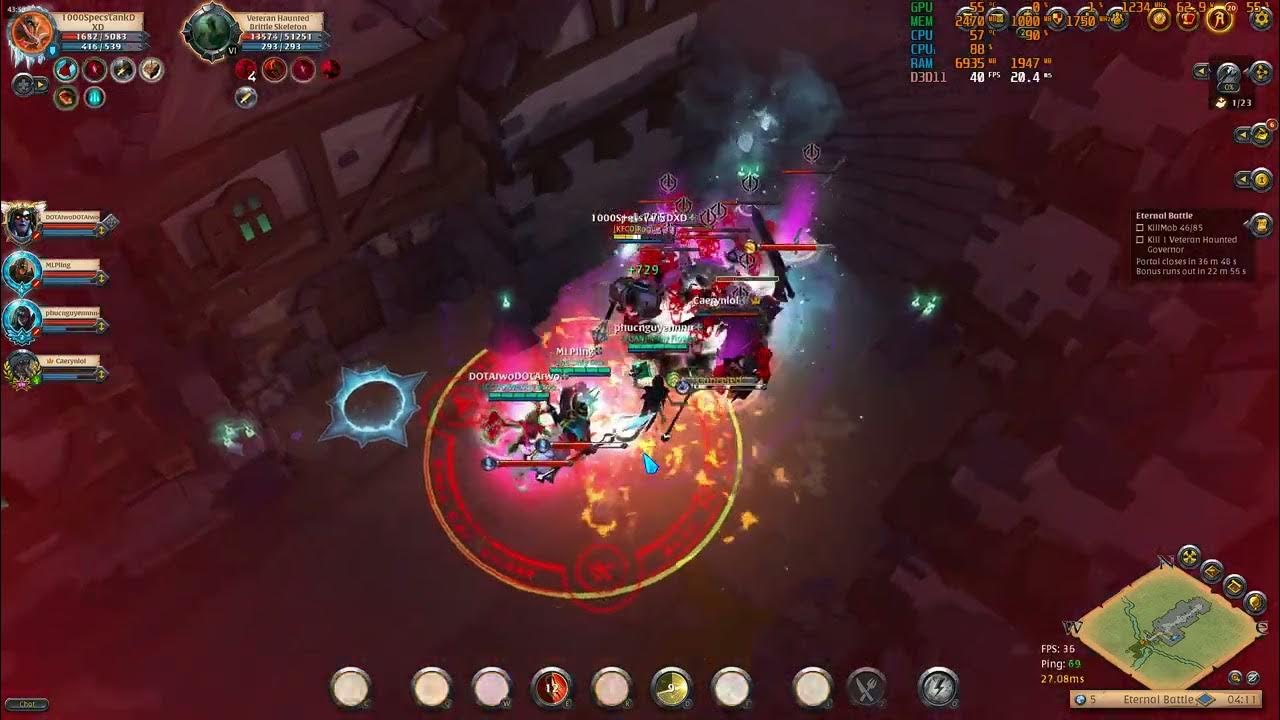 Albion Online HCE [ETERNAL BATTLE] TANK POV BIG PULL - YouTube