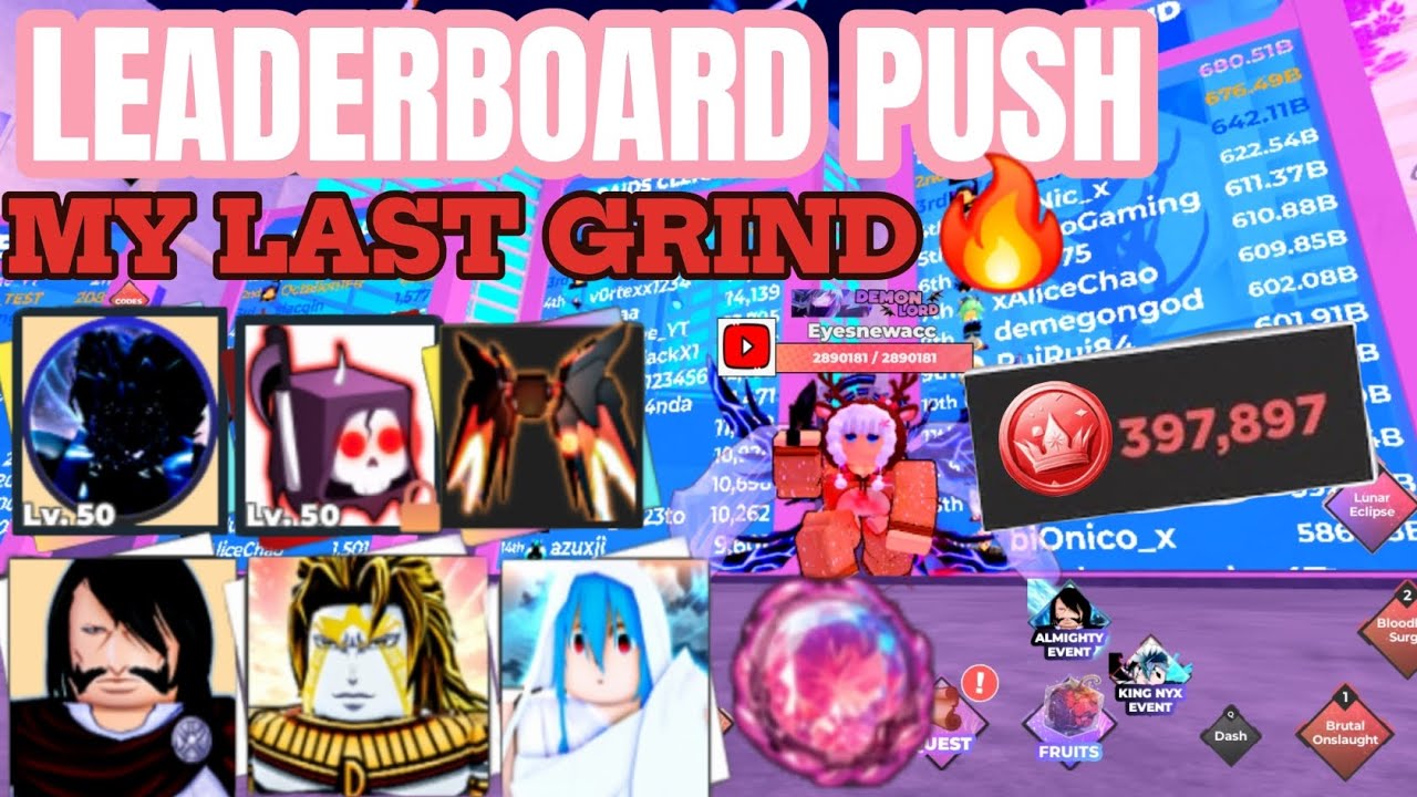 HOW I GOT LEADERBOARD IN ANIME DIMENSIONS [My Final Grind] - YouTube
