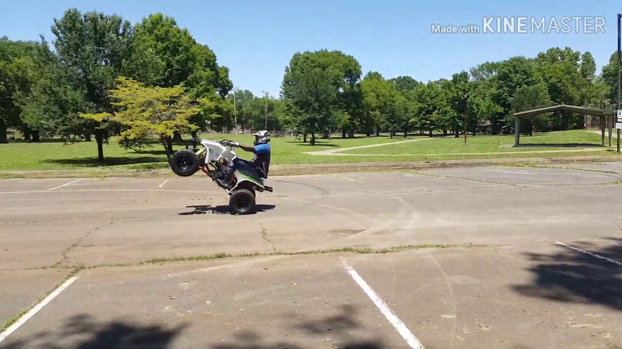 TRX450ER QUAD WHEELIE PRACTICE - YouTube