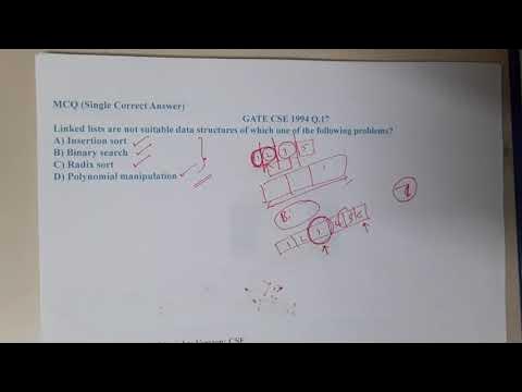 GATE CSE 1994 Q 17 || Linked Lists ||Data Structure || GATE Insights Version: CSE - YouTube