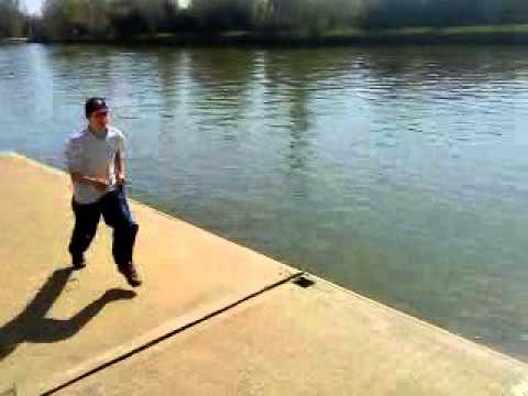 EPIC river jump FAIL - YouTube