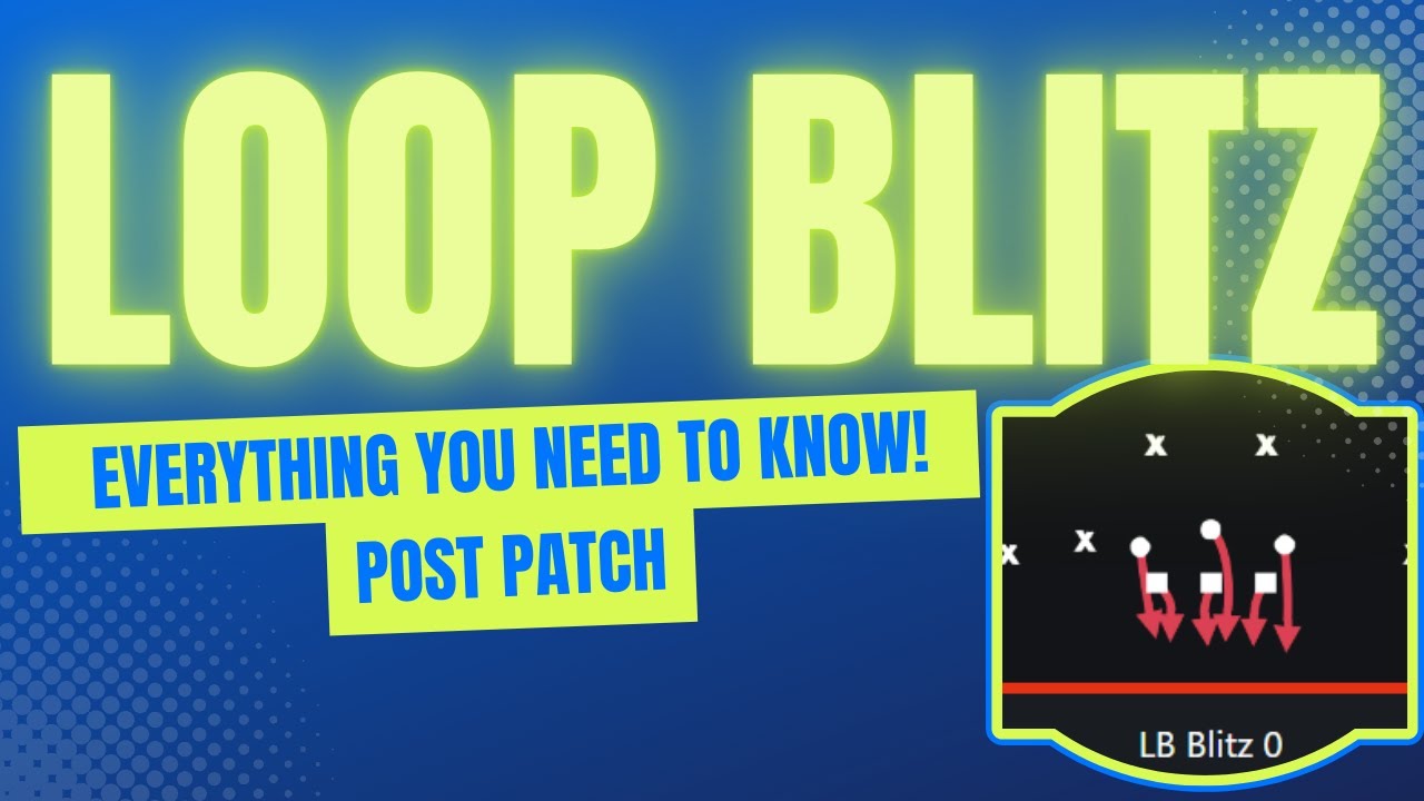You MUST know this about the Loop Blitz in Madden 23 Post Patch - YouTube