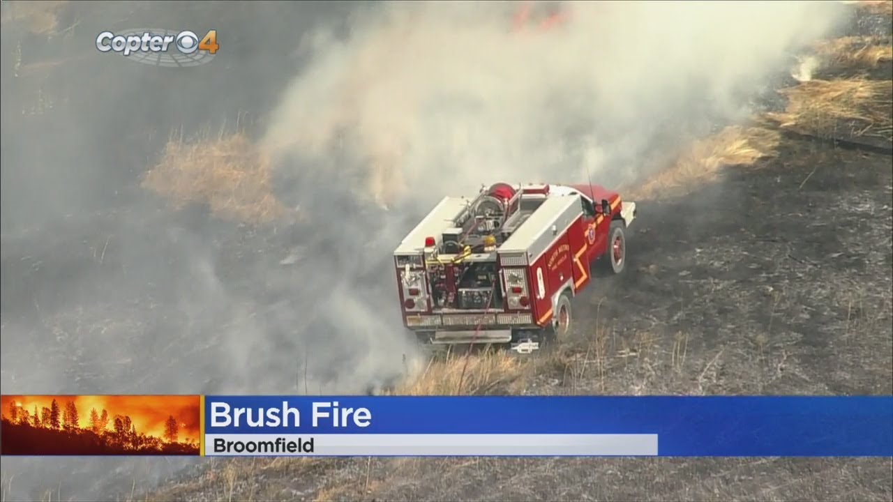 3 Firefighters Injured Fighting Brush Fire Burning In Broomfield - YouTube