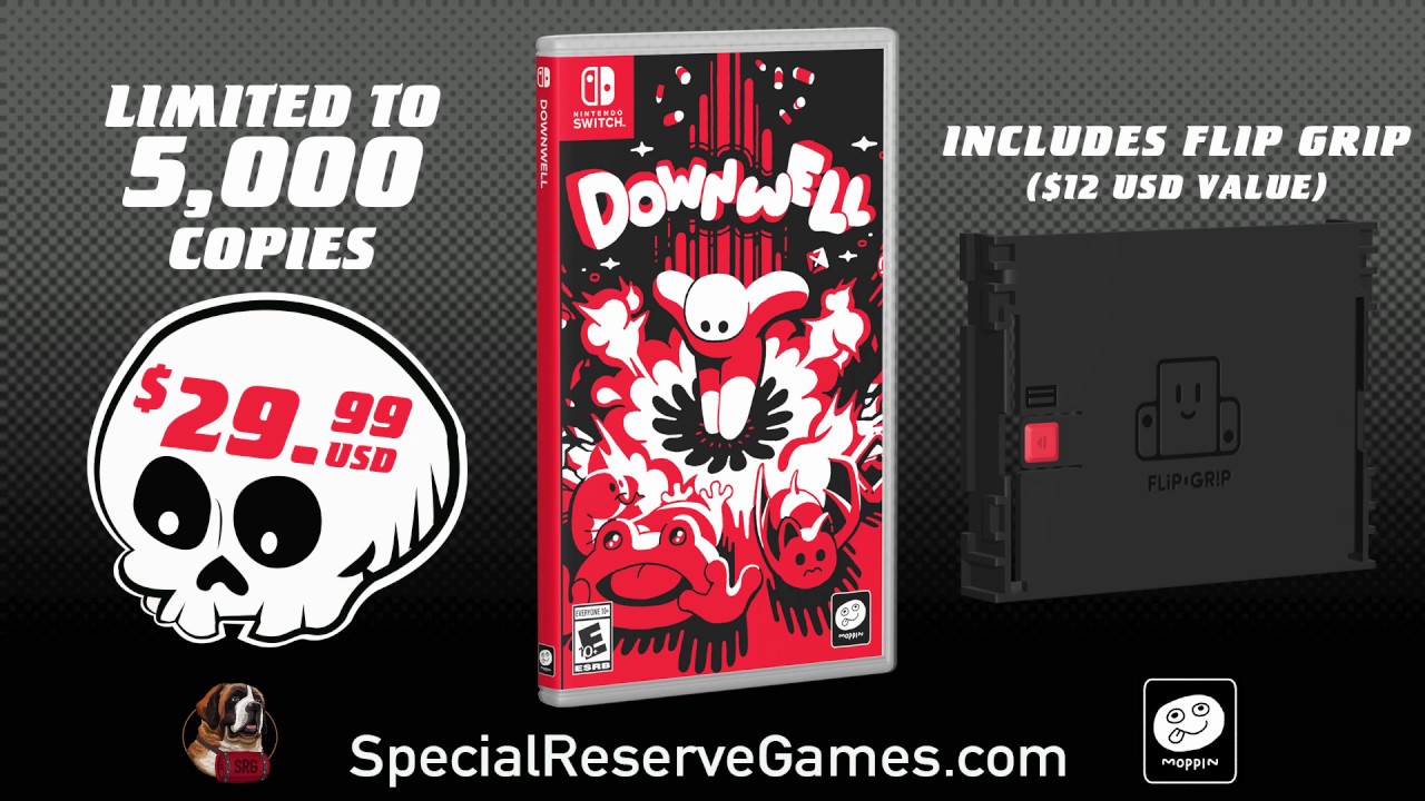 Downwell [Switch] ships with a Flip Grip - YouTube
