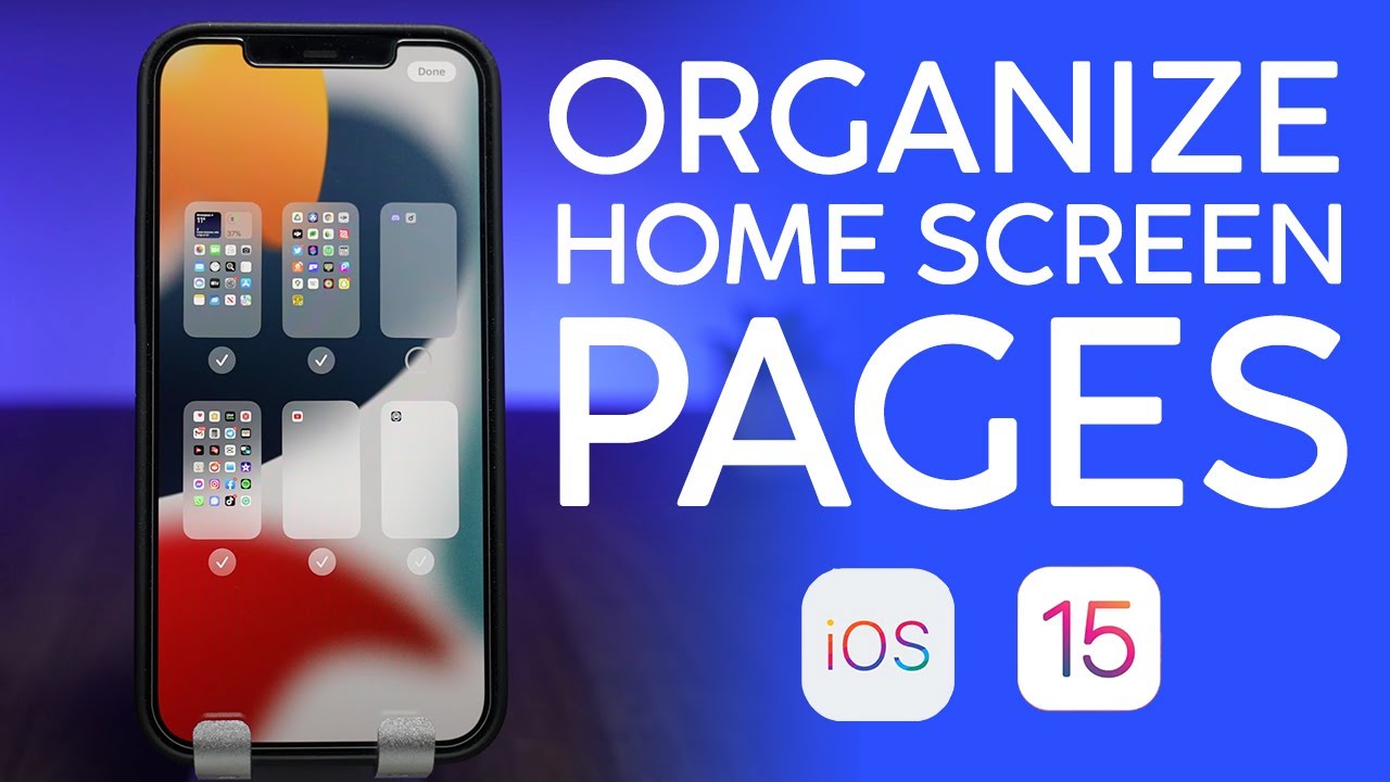 How to Organize your Home Screen Page on iPhone iPad iOS15 - YouTube