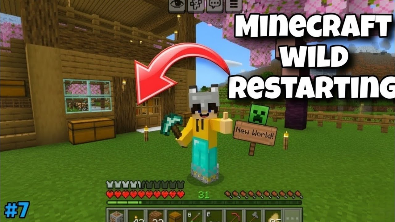World Restarting 😭 || Minecraft Survival Episode [7] Shadow Byte Playz ...