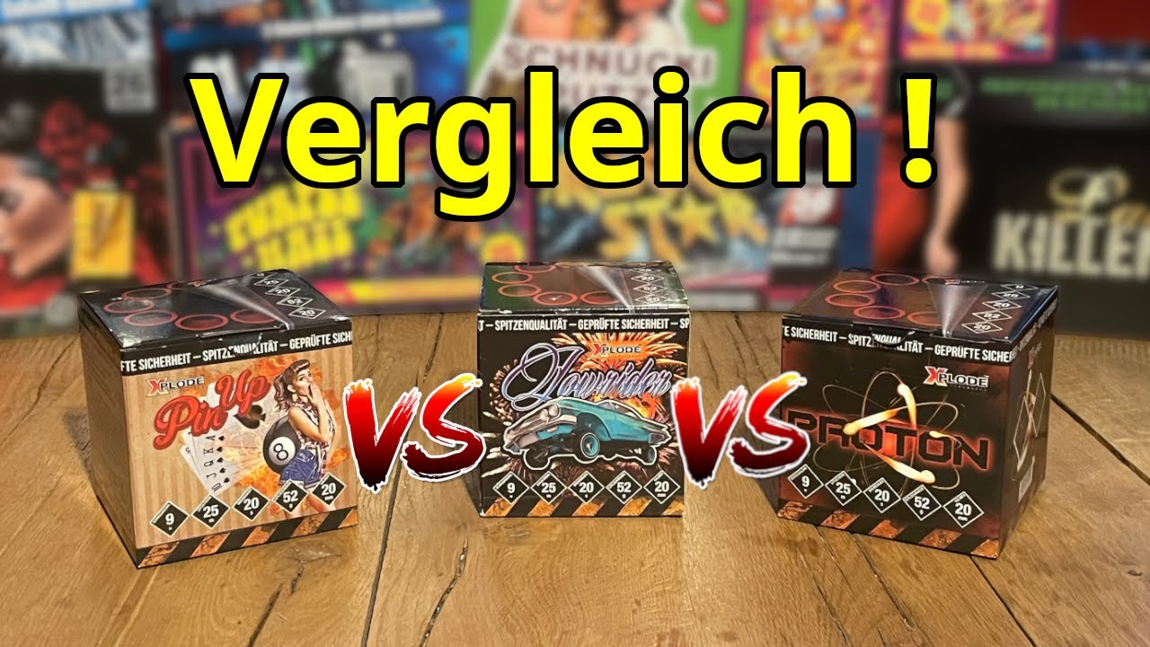 Xplode 9 Schüsser Vergleich - Pin Up VS Lowrider VS Proton - YouTube