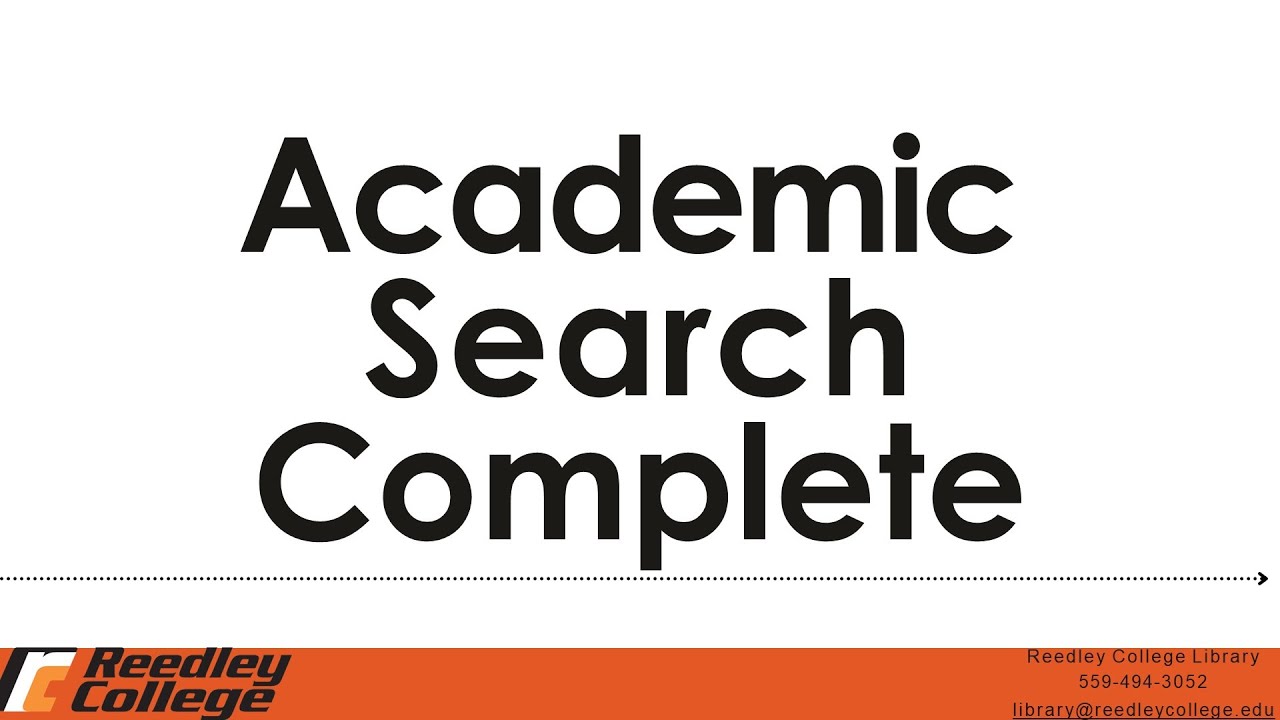 Academic Search Complete - YouTube