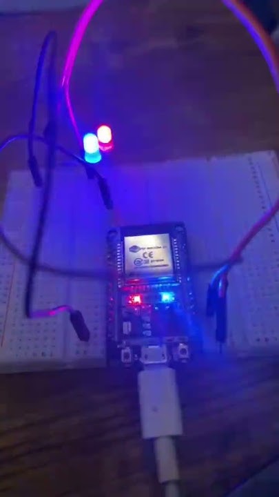IoT-enabled Revaluation Esp32 blinking Led lights #ai #industrialiot # ...