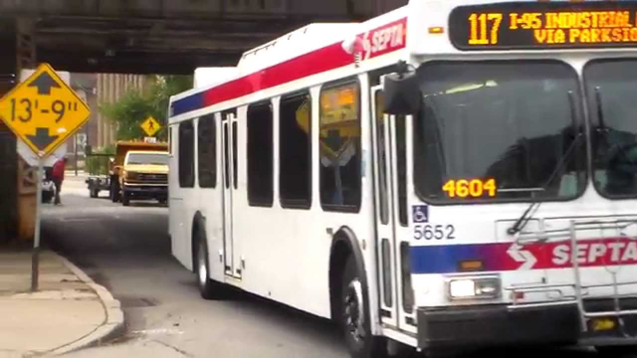 SEPTA BUS: NEW FLYER D40LF 5652 ON ROUTE: 117 - YouTube